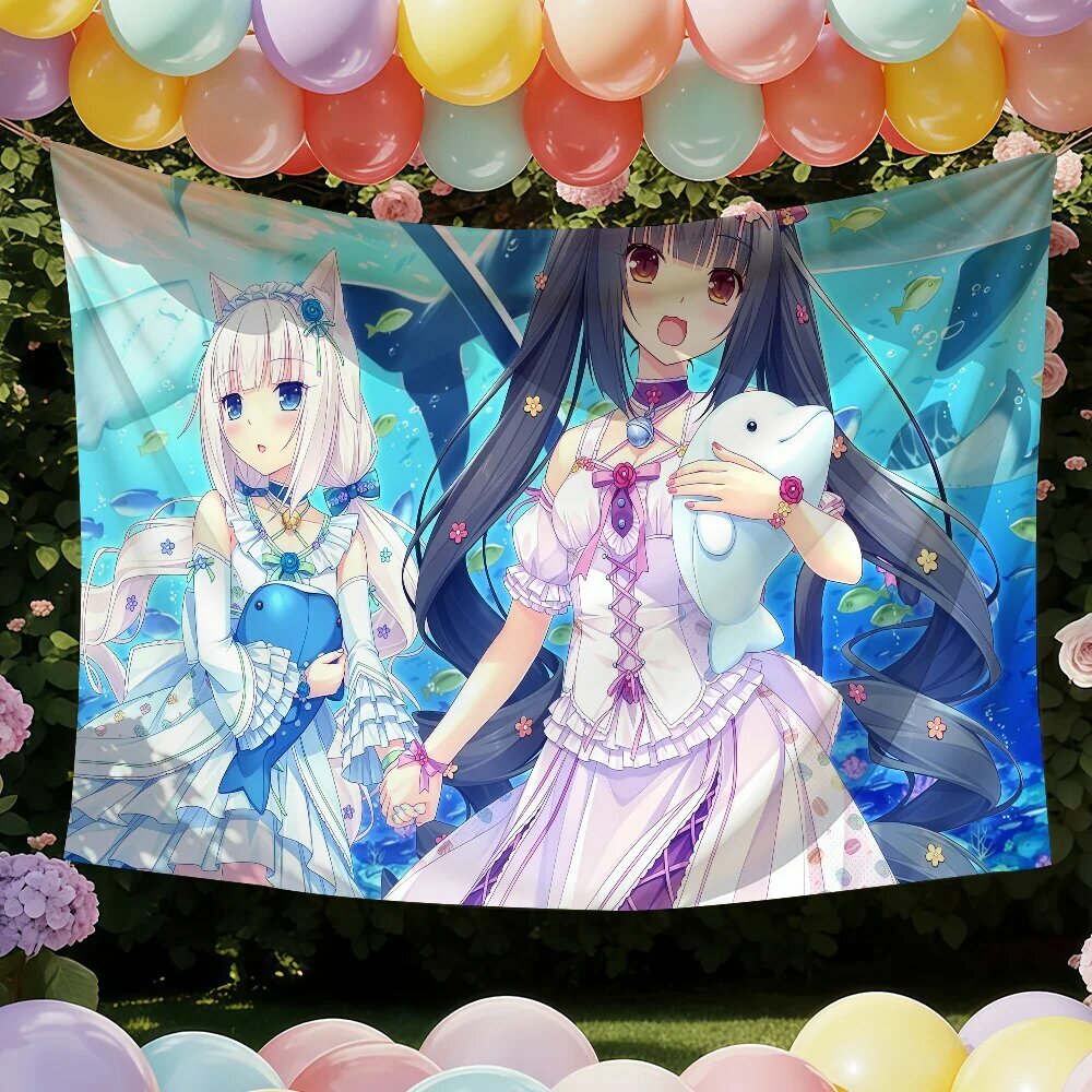 Флаг N-Nekopara, аниме, 40x60 см, цвет 2