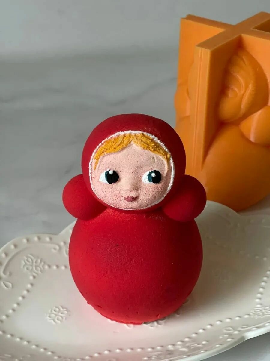 Силиконовый молд для муссовых тортов Неваляшка Mojie, 3D форма для бенто торта, пищевой силикон