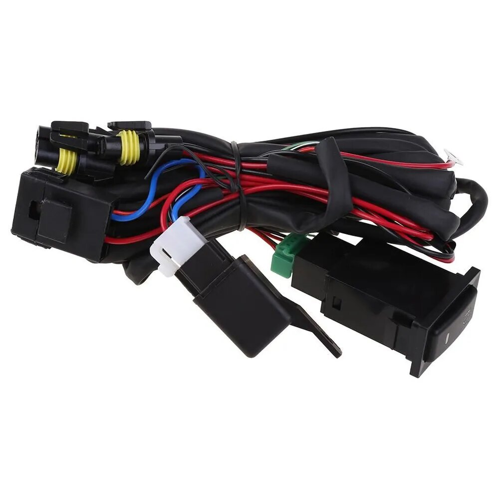 Жгут проводов FLS821 RELAY 12V 40A универсальный для противотуманных фар, фар, дополнительных светодиодных фар — фото 1