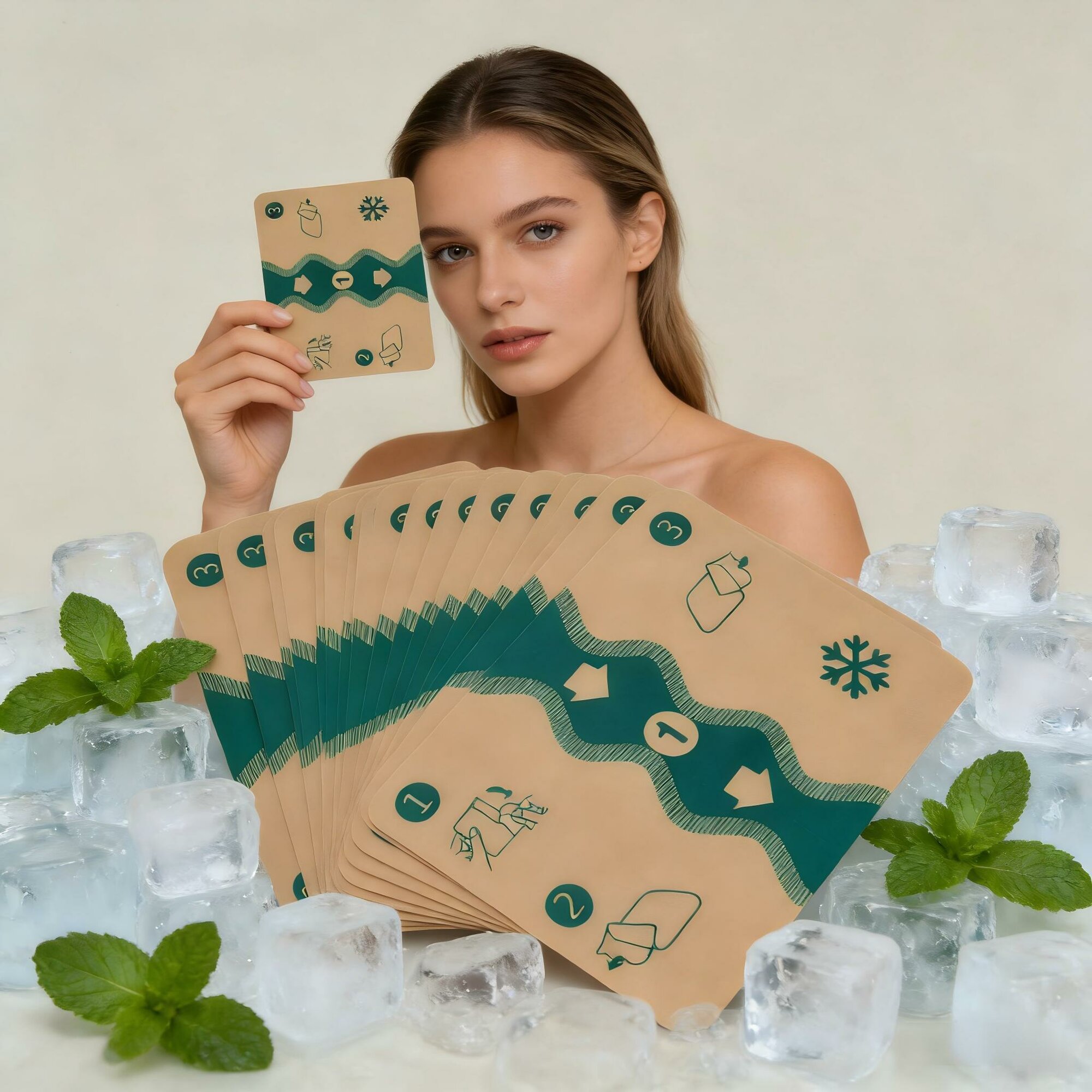 Спортивная лента с охлаждающим гелем Ice Sensing Tape, 25 шт.