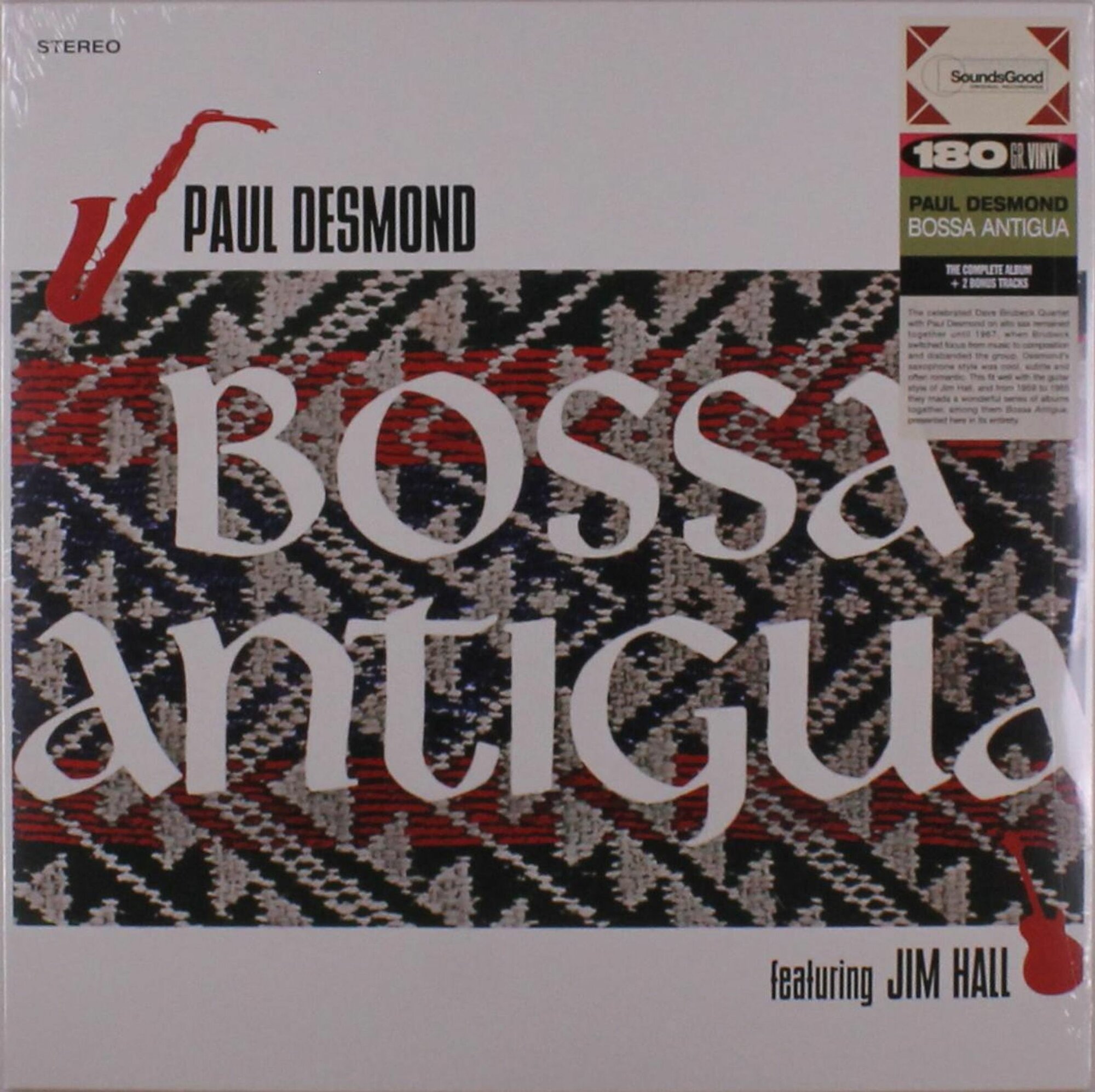 Виниловая пластинка Paul Desmond, Jim Hall - Bossa Antigua (LP) 2025