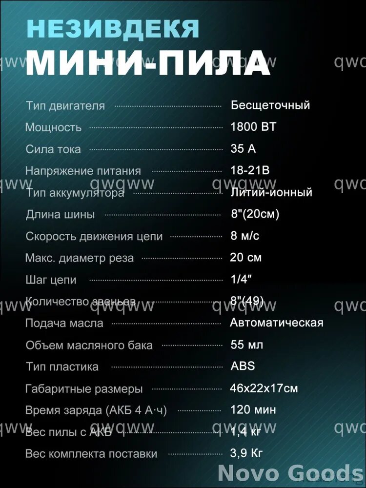 Цепная электропила — фото 1