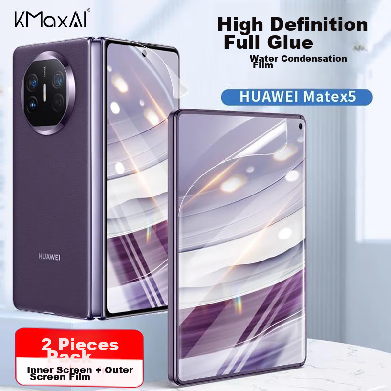 Защитная пленка KMaxAI из гидрогеля для Huawei Mate X5 - Полная защита от царапин и отпечатков пальцев, комплект из 2