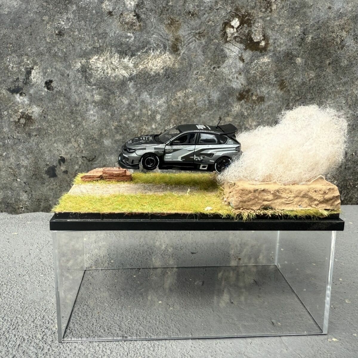 Car Bay Гараж для машинок 1:64. ручная работа (Без модели автомобиля). Игрушечный гараж для моделек. Подарок мальчику