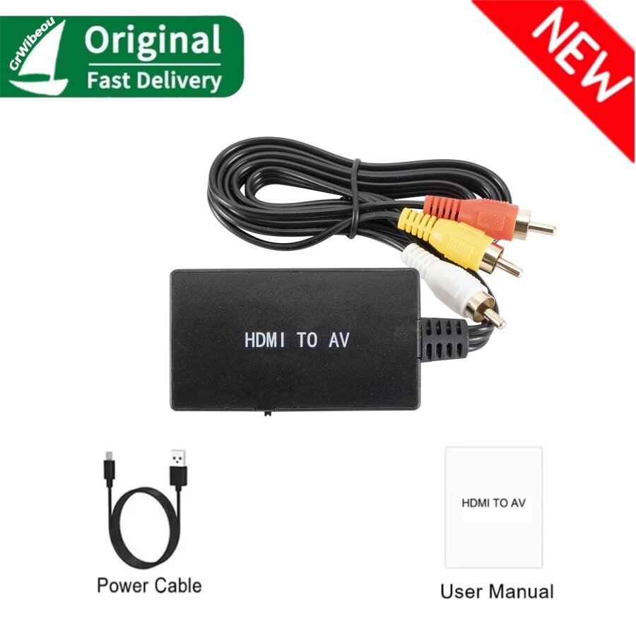 Конвертер HDMI в AV GRWIBEOU