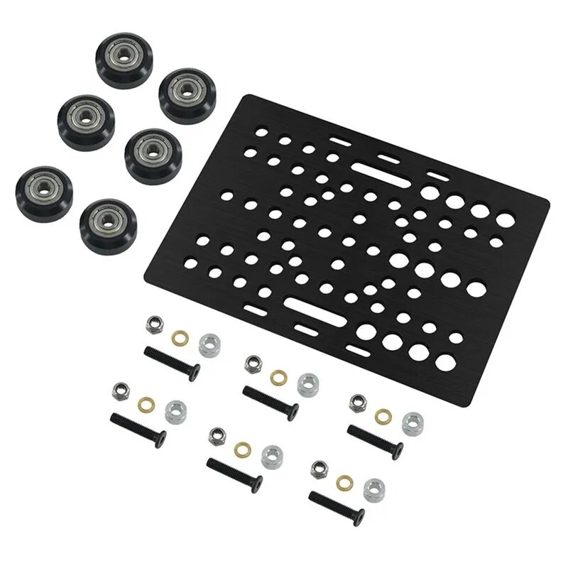 Набор портальных пластин с V-образным пазом 20-80 мм Solid V Wheel POM Kit совместим профилей Деталь станка ЧПУ Запчасти 3D-принтера