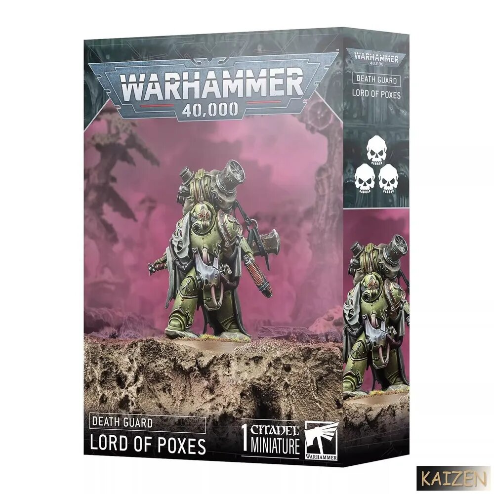 Миниатюра Warhammer 40000 Death Guard Lord of Poxes, фигурка Цитадель для сборки и покраски