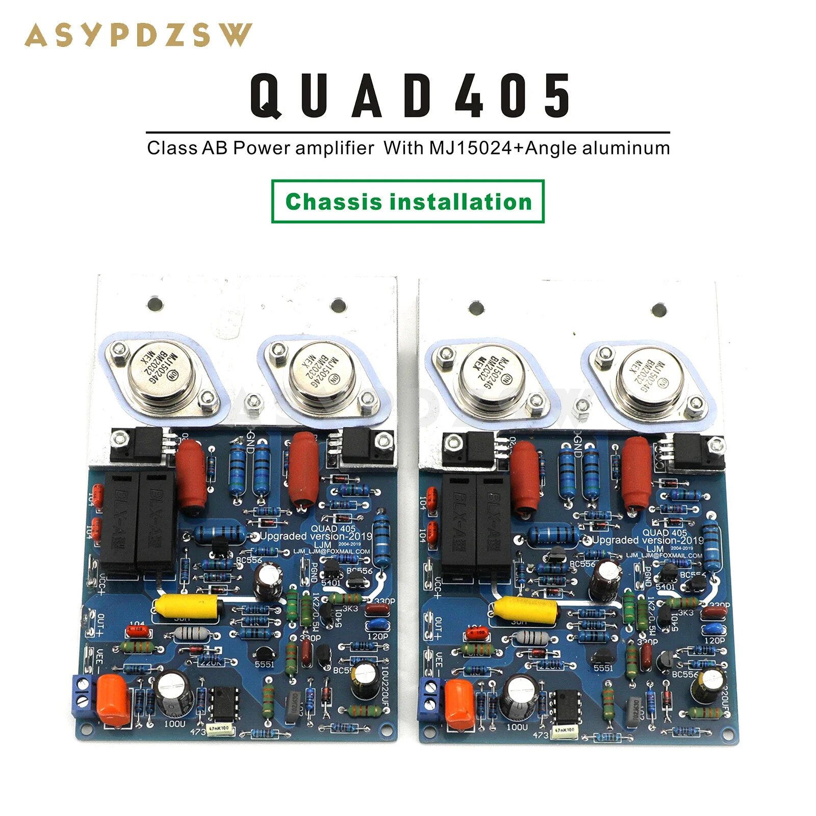 ASYPDZSW QUAD405 Усилитель мощности Class AB, Цвет: Finished board