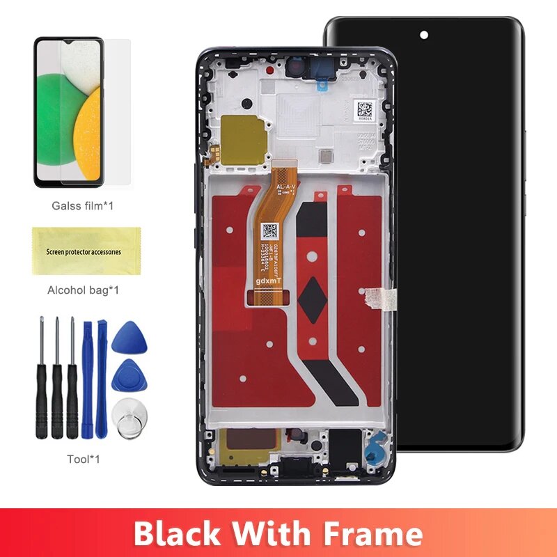 6,78 'OEM для Honor X9b ALI-NX1 ЖК-дисплей X50 ALI-AN00, сенсорный экран с Черный, Black With Frame