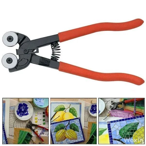 Кусачки для мозаики Dragon Tools, Инструмент для витражных работ, Китай, красный/черный — фото 1