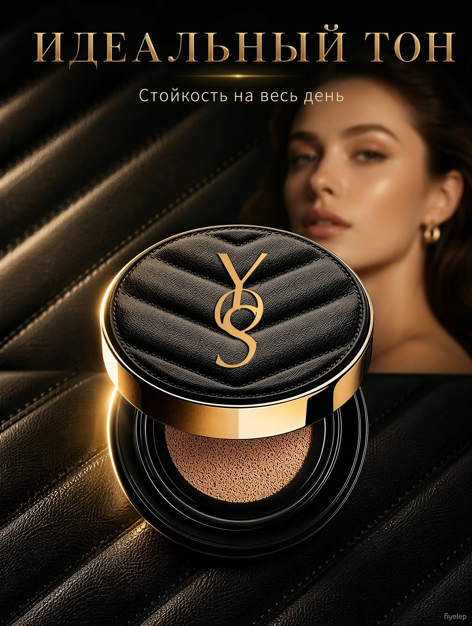 YSL Cushion Тональный крем Le Cushion Encre de Peau, 24ч стойкость, SPF50+ увлажняющий консилер, натуральный матовый финиш, для сухой и комбинированной кожи увлажняющий матовый стойкий