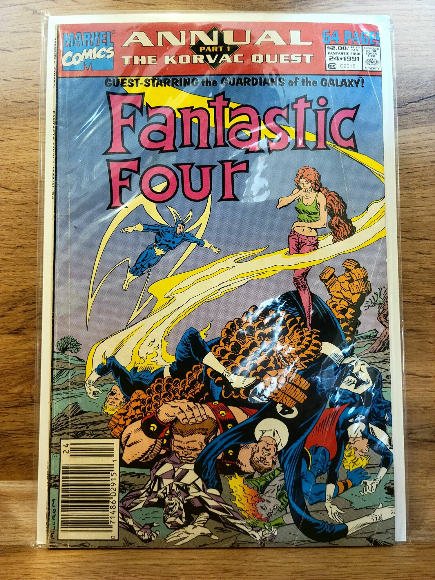 Раритетный Комикс Fantastic Four Annual #24. 1991 Год. Оригинал!