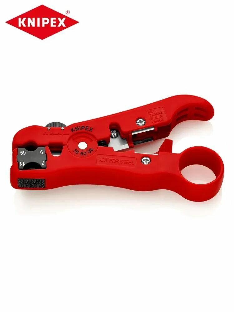 KNIPEX 16 60 06 SB Инструмент для зачистки коаксиальных и информационных кабелей