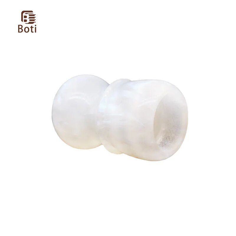 Кисточка для бритья Boti белая стеклянная 21mm