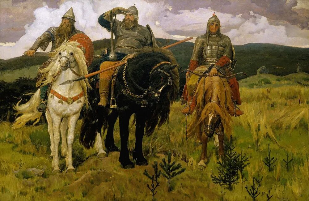 Алмазная мозаика "Виктор Васнецов" 40*50 см, безрамная, идеальна для дома, украшения, подарков.