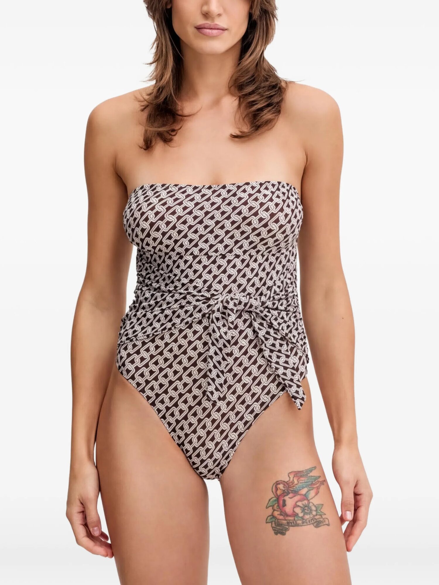 Купальник Munich chain-print tied swimsuit