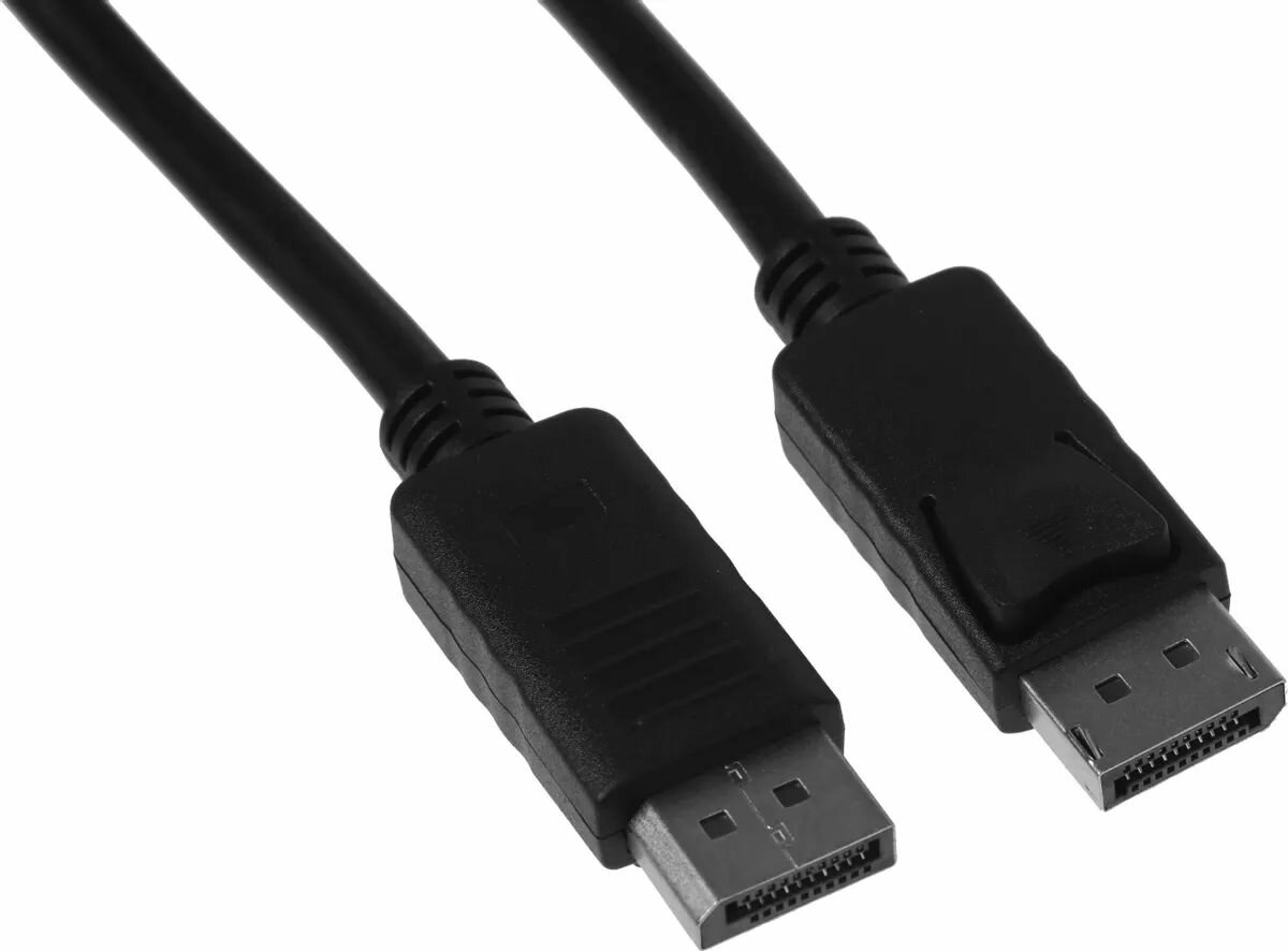 Кабель питания KINGPRICE , DisplayPort GOLD , круглое, 3м, черный (KP-DP-V1.2-3M)