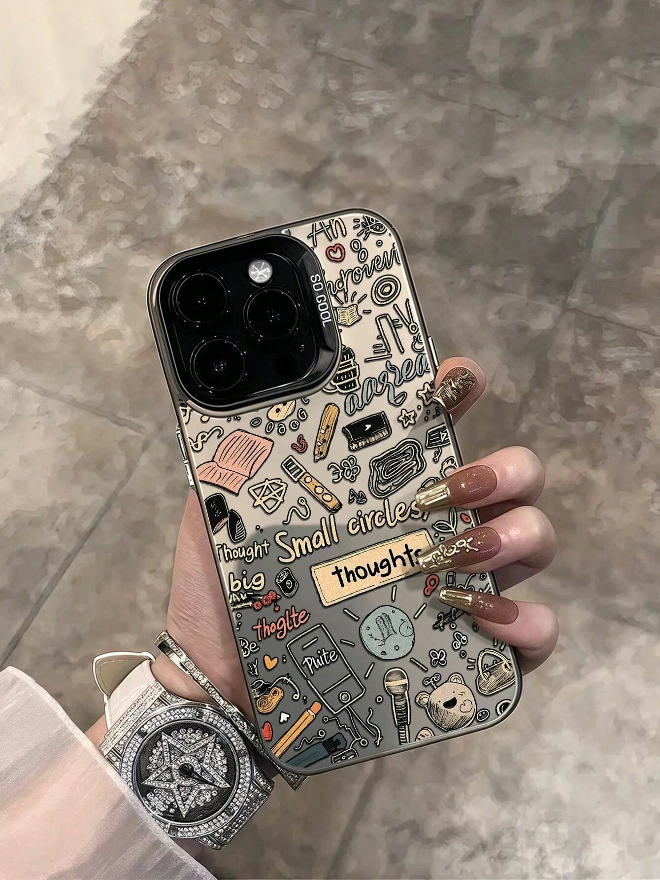 Чехол на Айфон 11 / iPhone 11 черный с Стикеры силиконовый удароПрочный