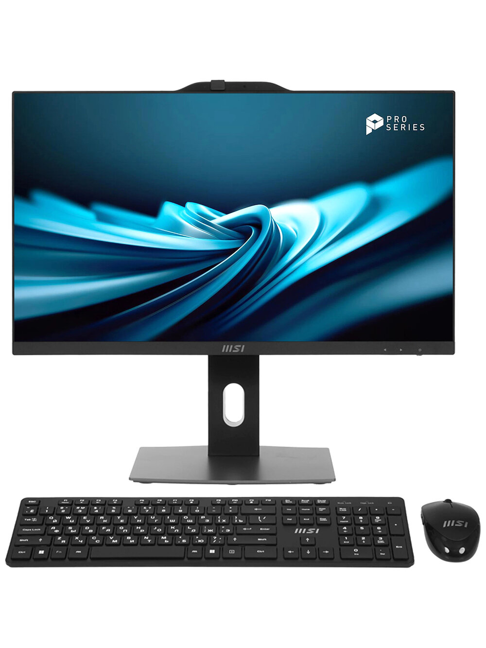 Моноблок 9S6-AE0621-1211 PRO AP242P 14M-1211XRU 23.8"(1920x1080 IPS)/Intel Core i5 14400(2.5Ghz)/16384Mb/512PCISSDGb/noDVD/Int: Intel UHD Graphics 730/Cam/BT/WiFi/-/war 1y/4.63kg/Black/noOS + Wireless KB+M