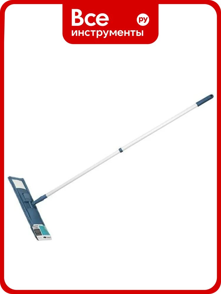 Швабра для пола PERFECTO LINEA с насадкой из микрофибры темно-синяя 43-392023 ЦД-0114078321