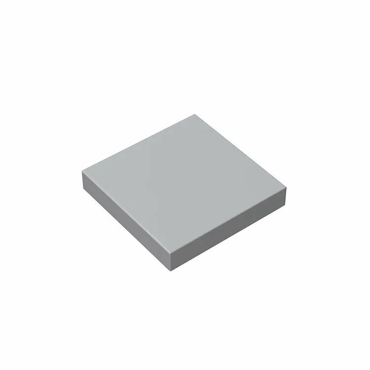 Пластиковые блоки 2x2 с пазом 10 шт light gray