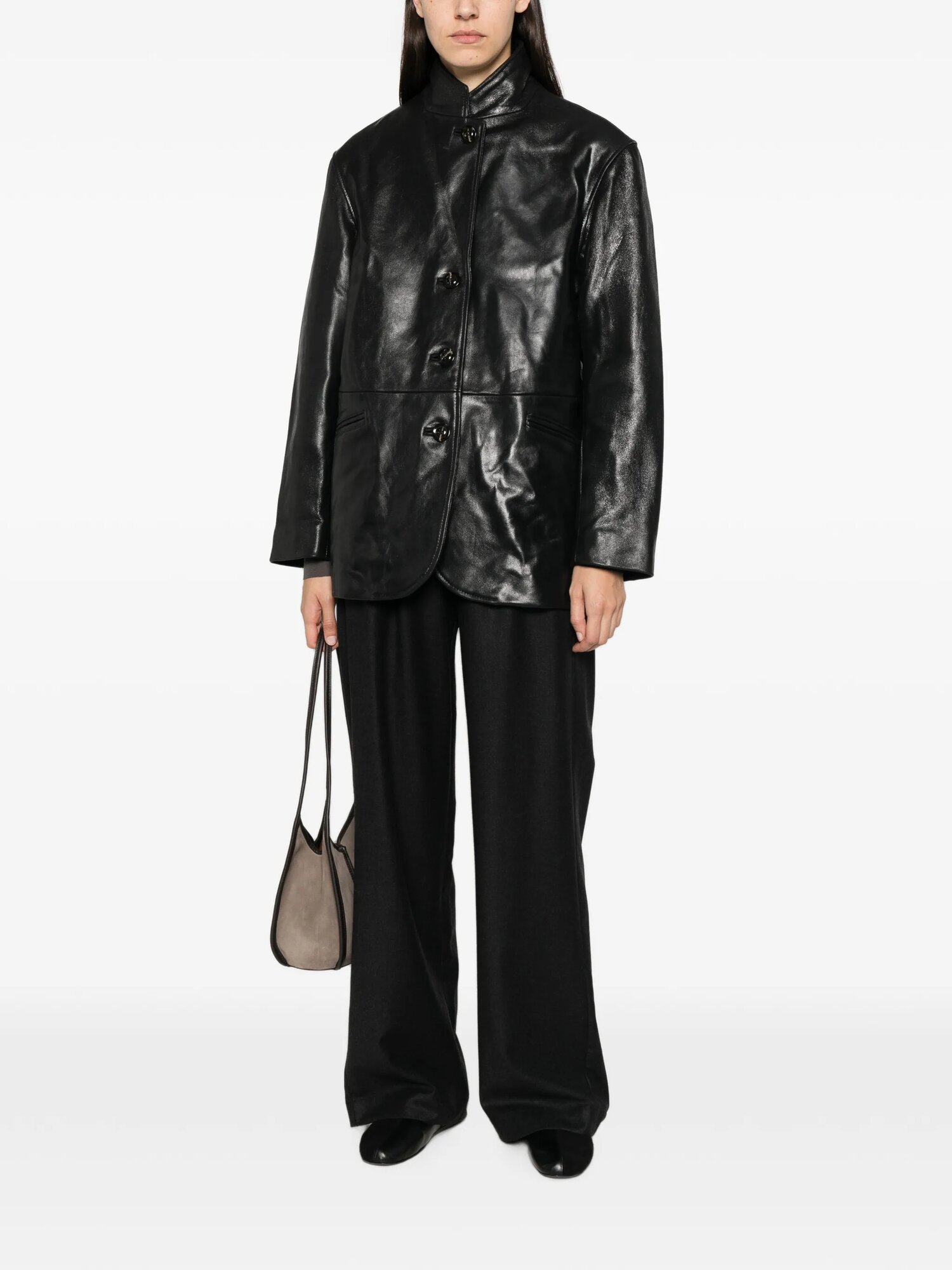 Куртка SOEUR Luciano leather jacket, размер 34 — фото 1