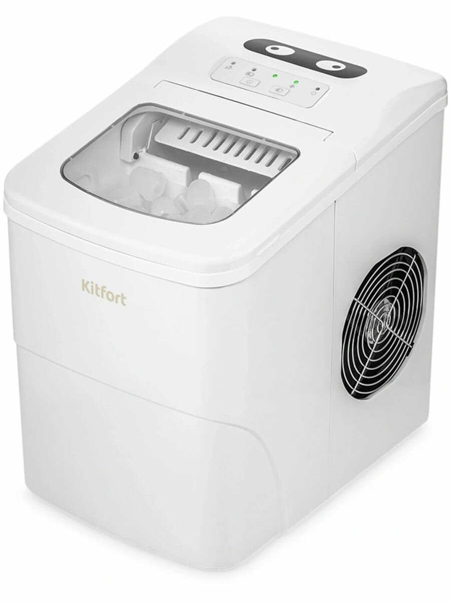 Ледогенератор Kitfort КТ-1812 100Вт 2000мл. белый Ice machine Kitfort КТ-1812 100W 2000ml white