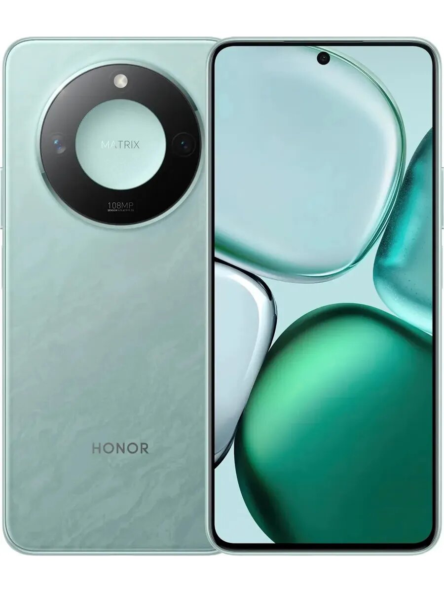 Смартфон HONOR X9c Smart 8 ГБ/256 ГБ Зеленый Ростест (EAC), камера 108+5 Мп, экран 6.8", NFC — фото 1