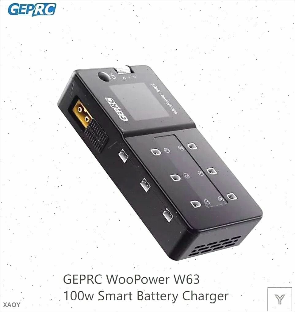 Зарядное устройство WooPower W63 умное 100 Вт для LiPo LiHV LiFe аккумуляторов с защитой от КЗ