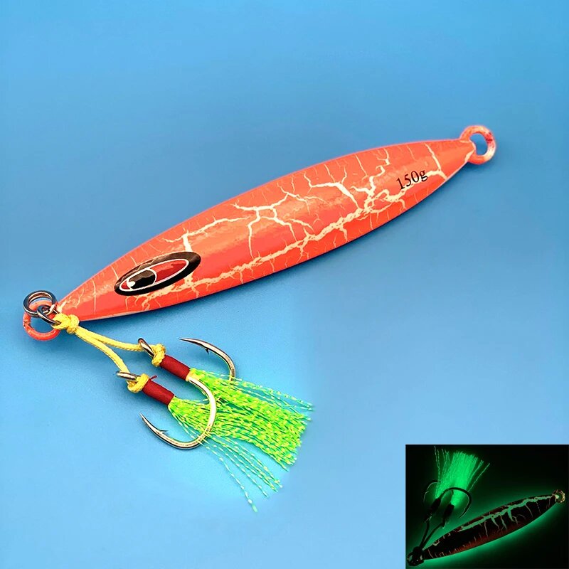 Testar Luminous Metal Jig 50г/100г для рыбалки