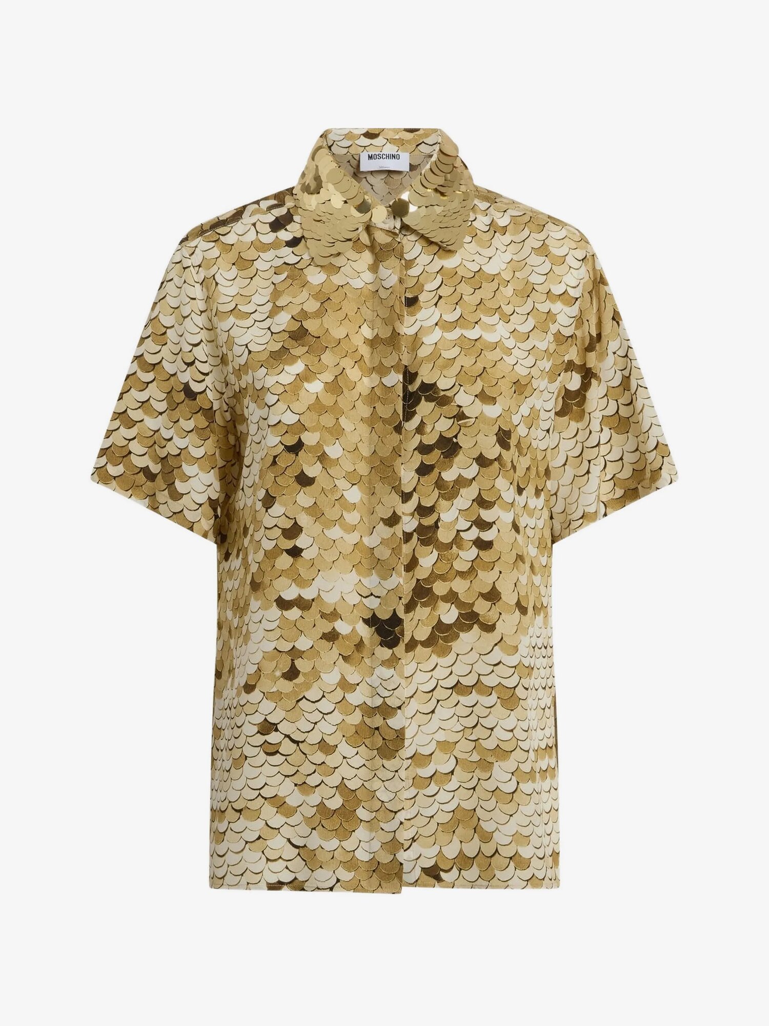 Рубашка Sequin-embellished short-sleeve shirt