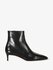 Ботильоны Santoni Pointed-toe leather ankle boots, размер 37, черный