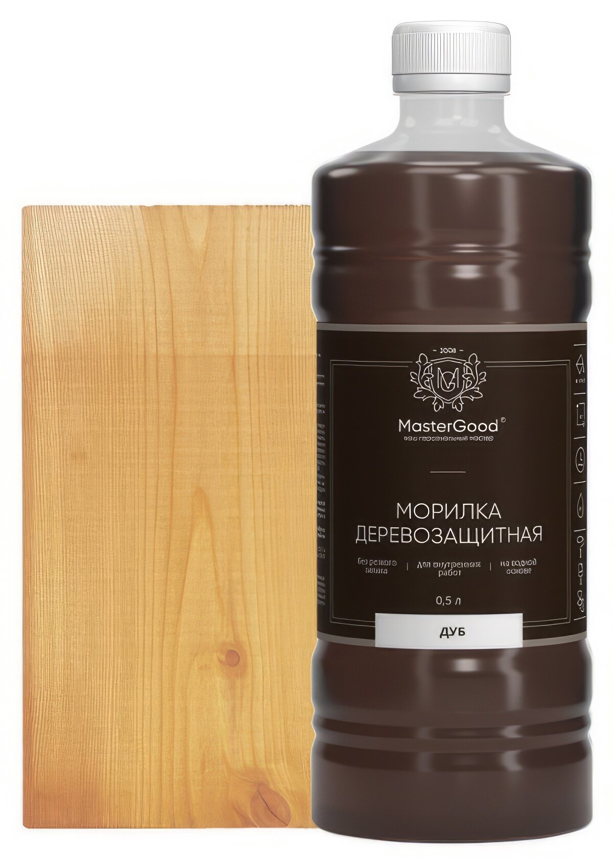 Морилка деревозащитная MASTERGOOD дуб 0,5