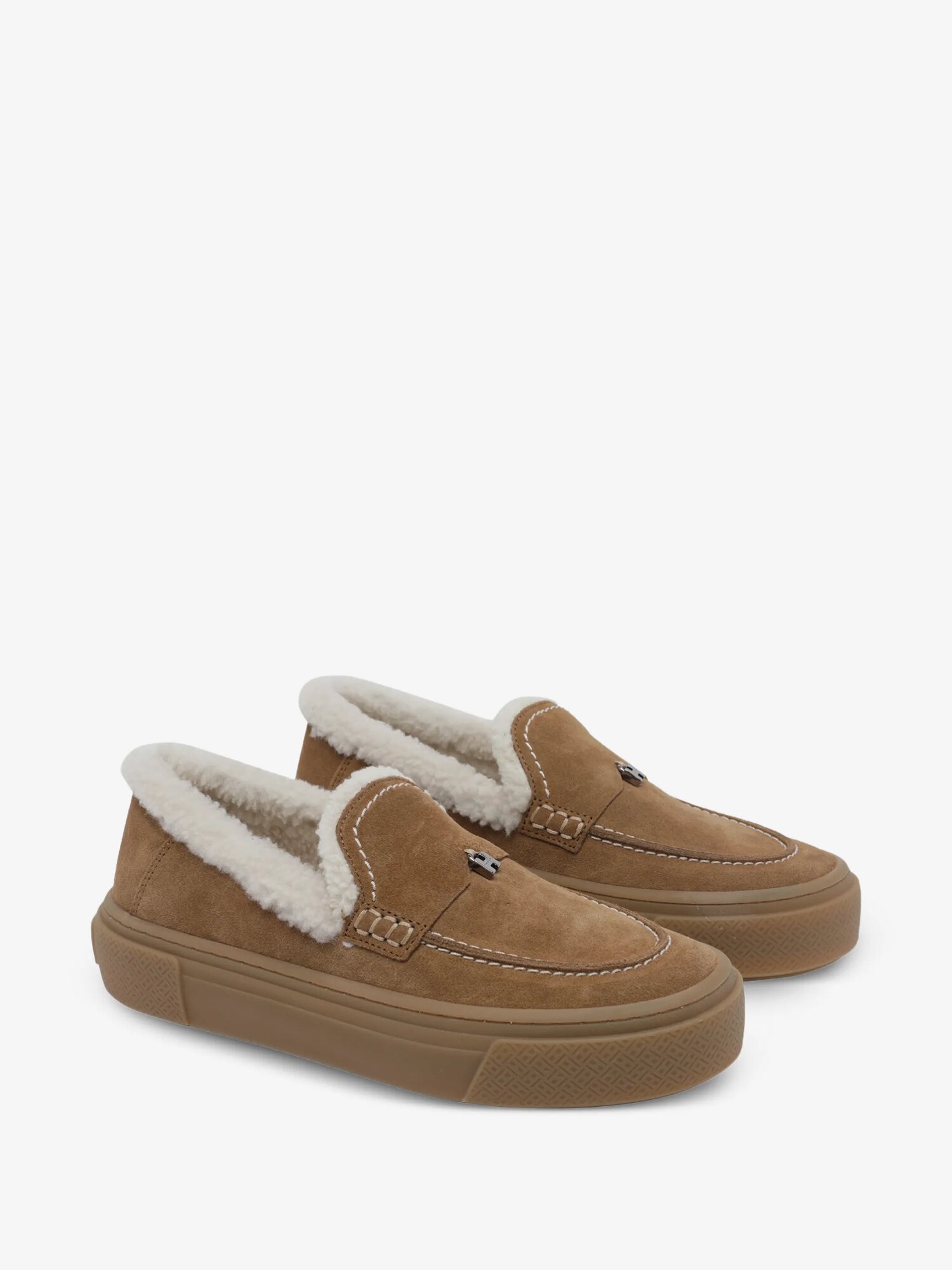 Лоферы Hogan Shearling-trim loafers, размер 37, коричневый — фото 1