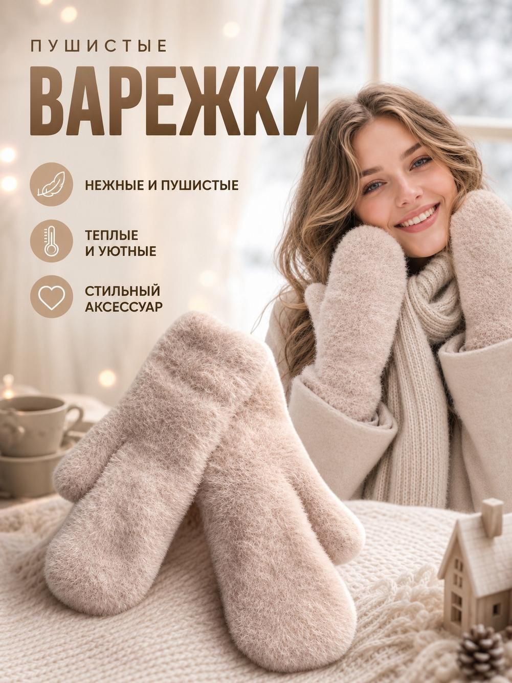 Варежки для женщин