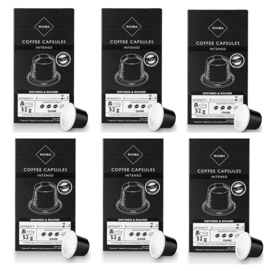 Rioba кофе в капсулах Intenso для кофемашин Nespresso 10 шт, 52 г, 6 уп.