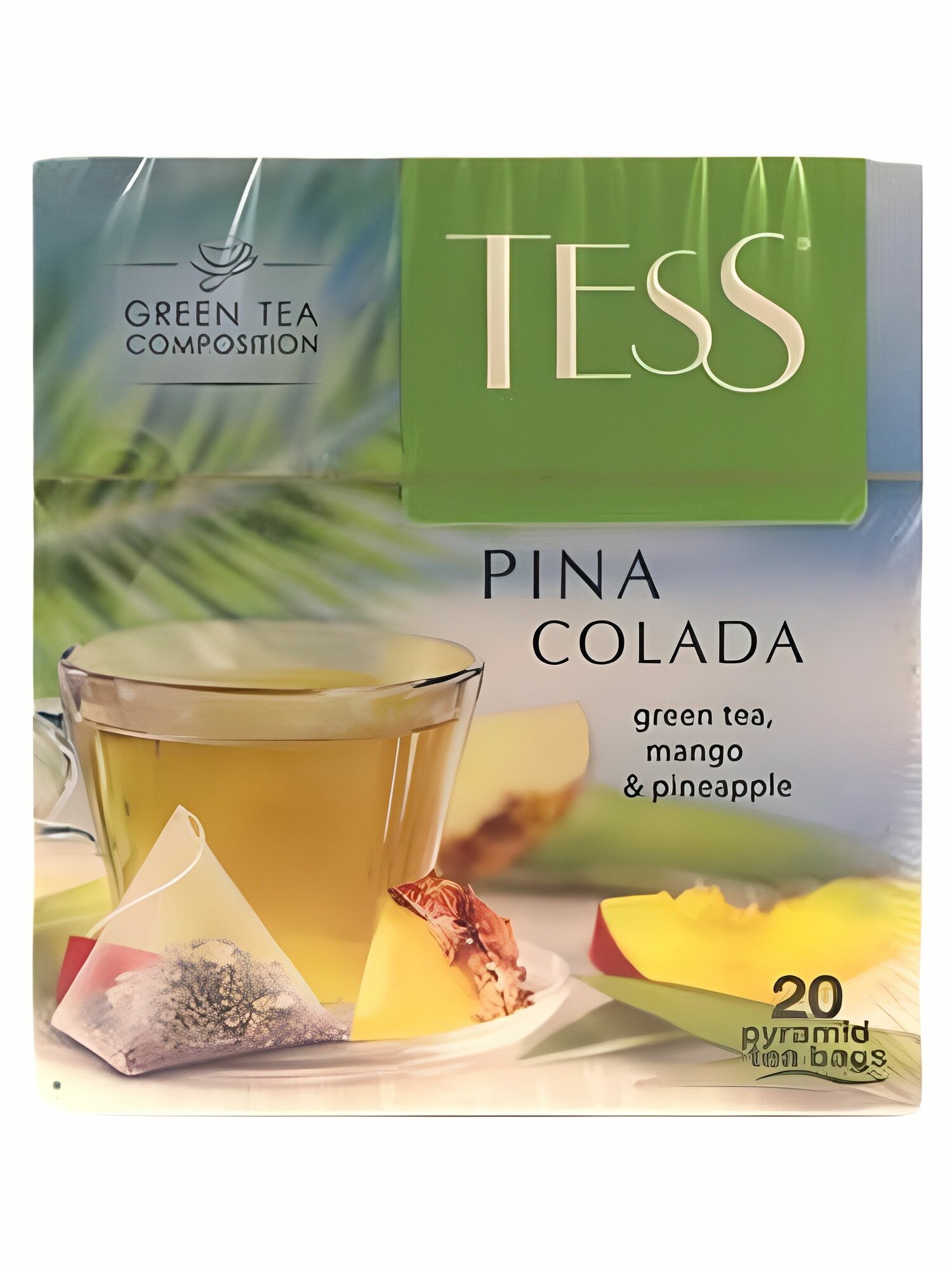Tess Чай зеленый Pina Colada, 20 пирамидок