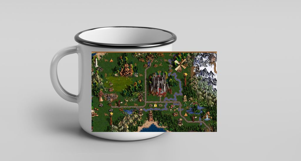 Кружка металлическая эмалированная Герои меча и магии, Heroes of Might and Magic №15