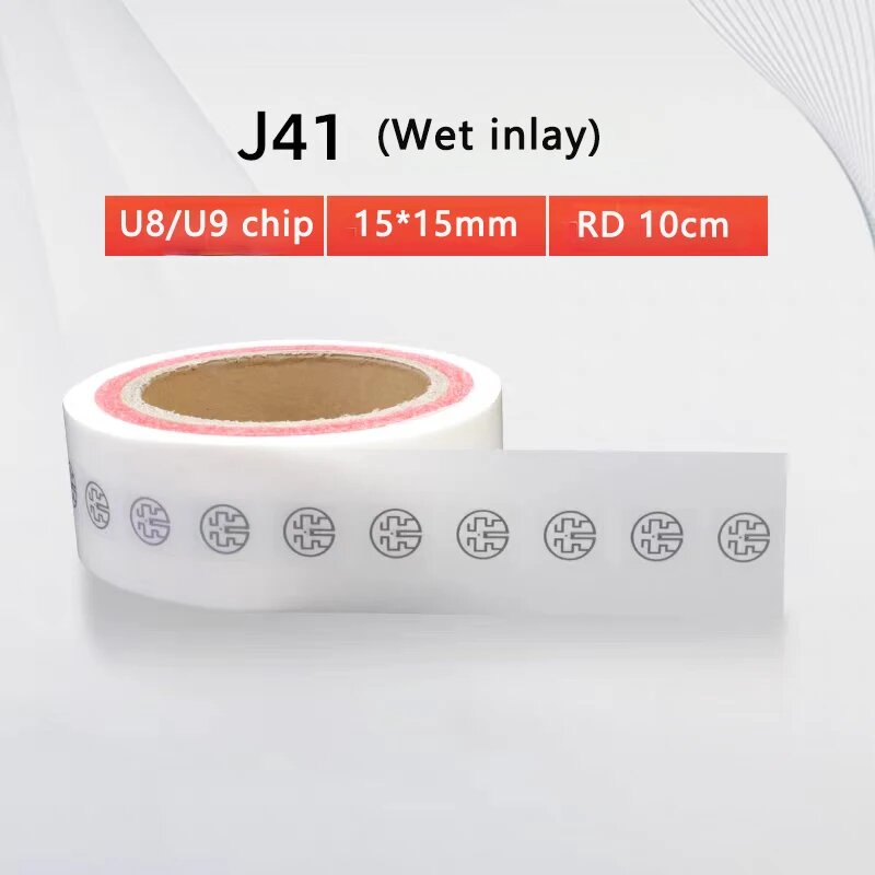 RFID метки J41 Wet Inlay 15x15mm, RD 10cm