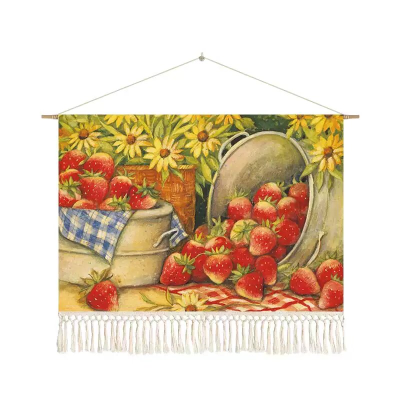Настенный текстильный рисунок магентового цвета для домашнего декора, яркий оттенок, 45x65 см