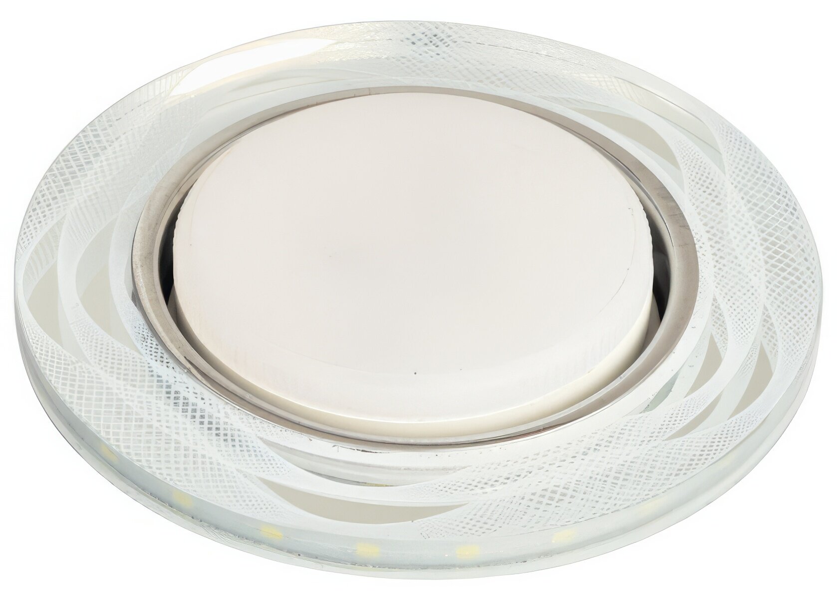 Светильник встраиваемый DE FRAN Классика GX53/SMD белый ажур