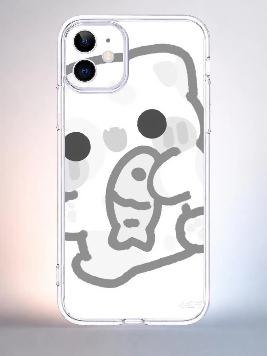 Чехол iPhone 13 милый кот Y2K Indie Sleaze