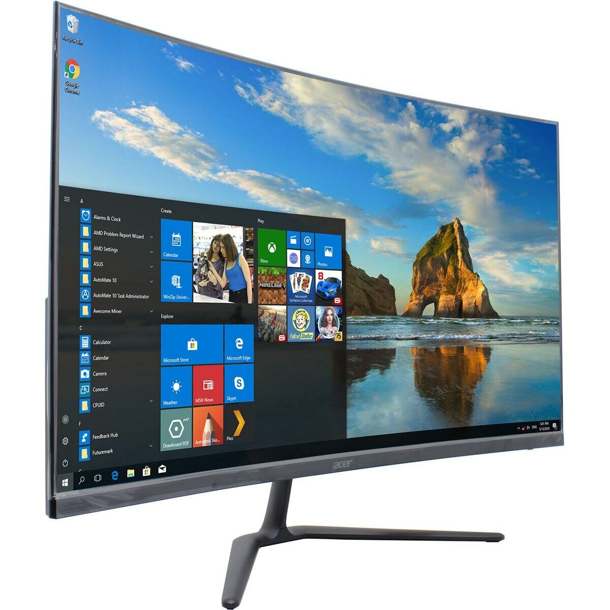 31.5" ЖК монитор Acer ED320QRS3biipx (Curved LCD, 1920х1080, HDMI, DP)