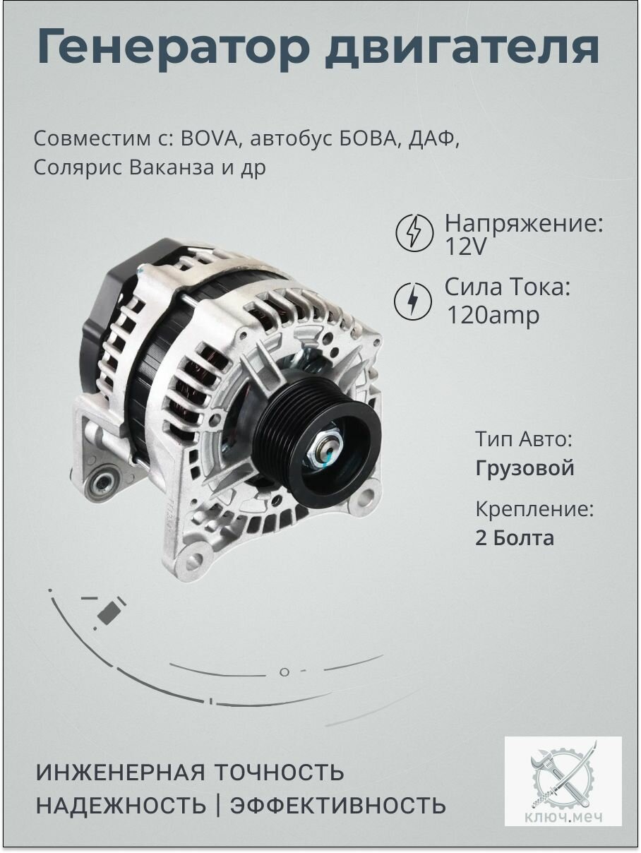Генератор для GAZ Gazelle Next, Гaзель