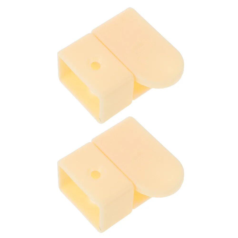 Комплект из 2 пластиково-металлических фиксаторов бортика детской кровати, бежевый, для детской мебели