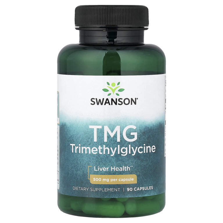 Swanson, Tmg Trimethylglycine, TMG триметилглицин, 500 мг, 90 капсул