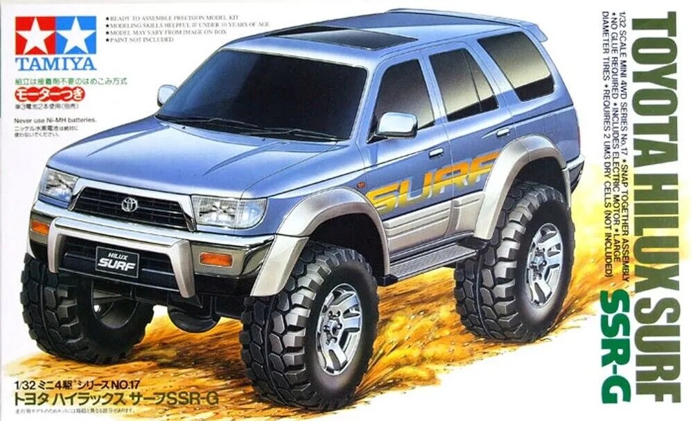 Tamiya 19017 1/32 Mini 4WD Kit Hilux Surf SSR-G 4Runner Hi-Lux сборная модель автомобиль