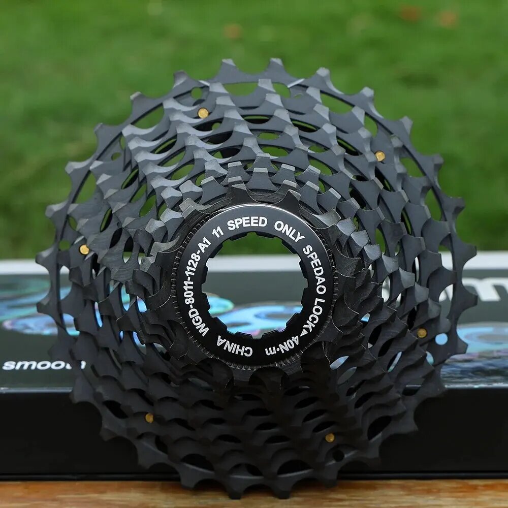 SPEDAO Кассета для шоссейных велосипедов 11 скоростей сталь 11-28/32T Черный, 11-28T BLACK