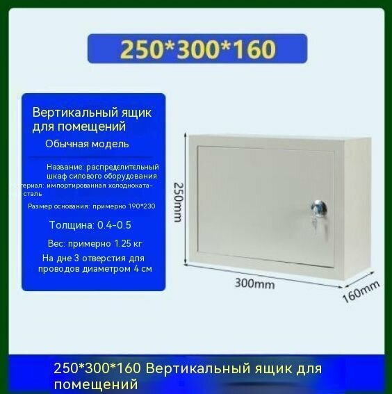 Щиток электрический с монтажной панелью металлический навесной