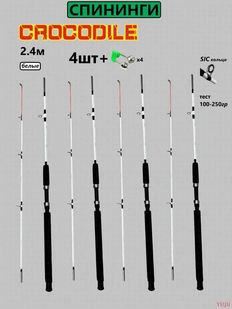 Спиннинг, рабочая длина: 240 см , до 250 гр